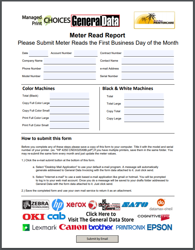 Meter Read Report | General Data Company, Inc.