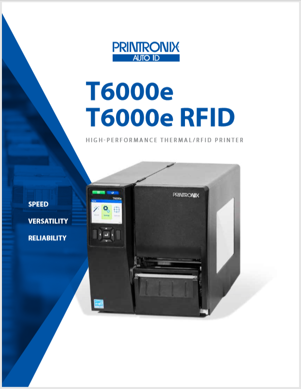 Printronix T6000 Product Brochure | General Data
