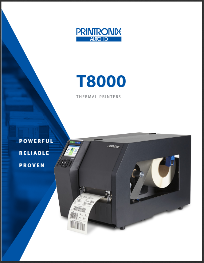 Printronix T8000 Product Brochure | General Data