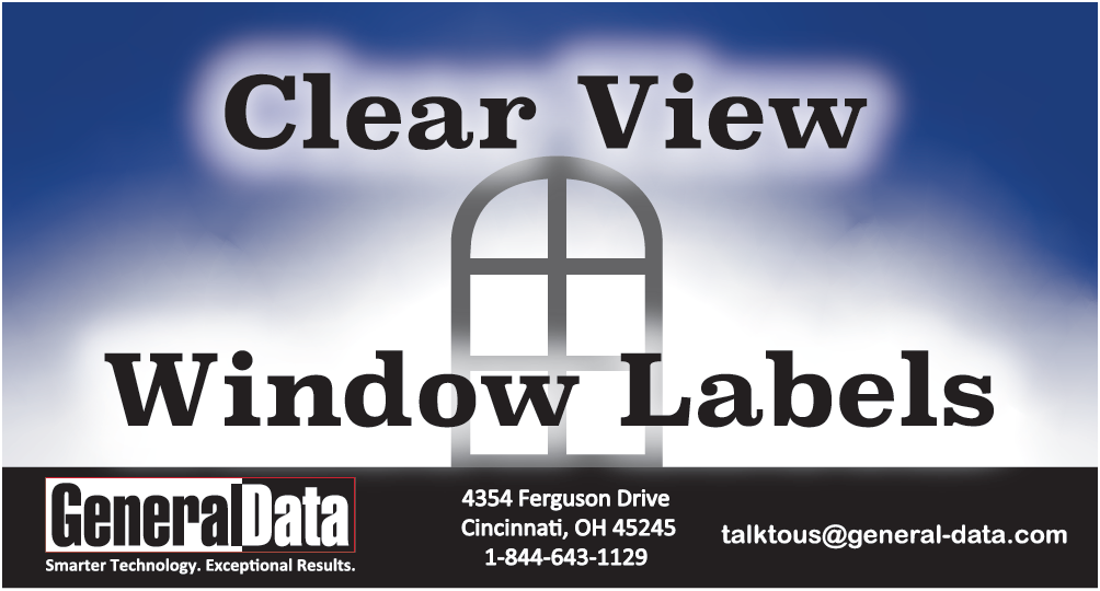 Clear View Window & Door Labels | General Data Company, Inc.